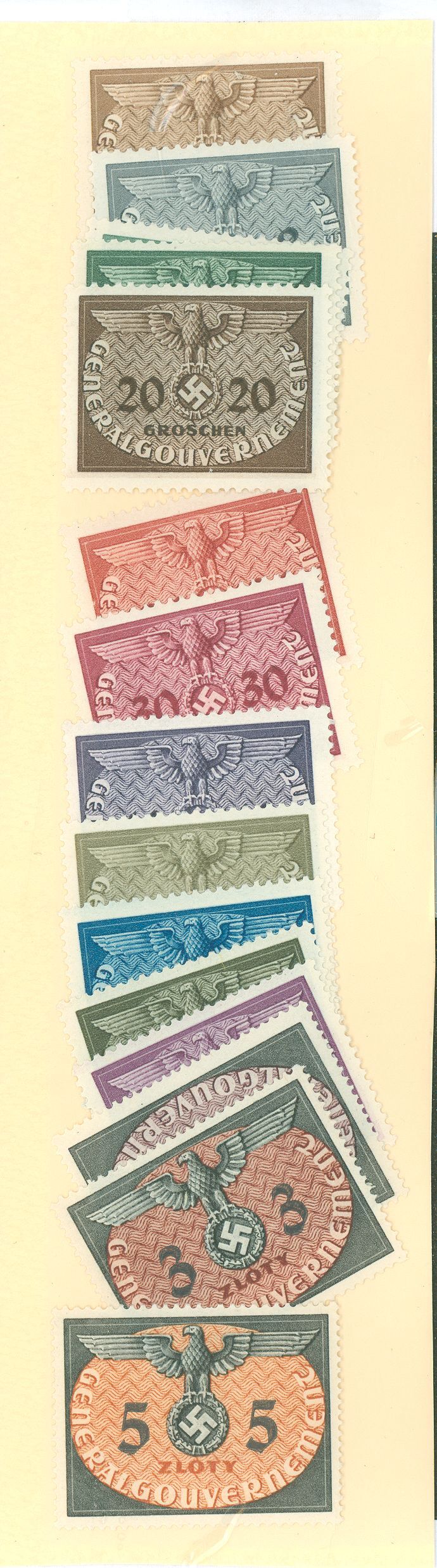 German Occupation/WWII #NO1-15 Single (Complete Set) | Worldwide ...