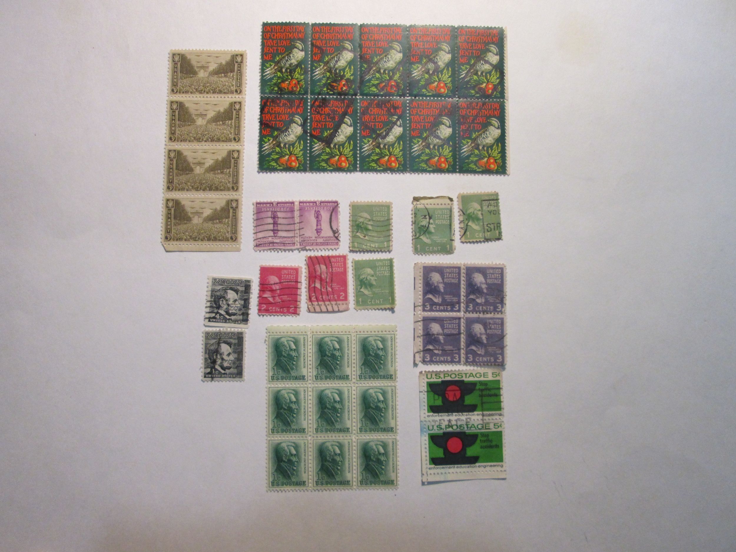 USA lot. Blocks, 1 - 2 - 3 CENTS STAMPS. UNCHEQUED. | United States ...