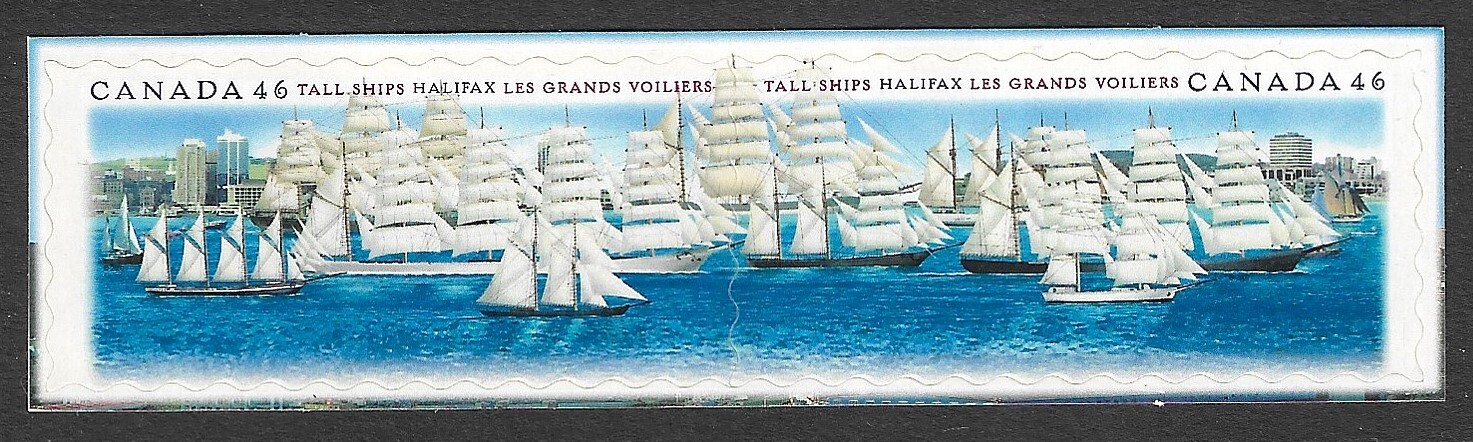 CANADA 2000 Self-Adhesive TALL SHIPS Se-tenant Pair Sc 1865a MNH ...