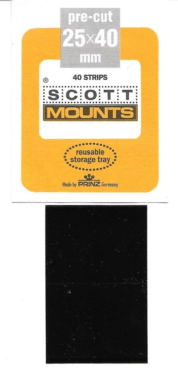 40 Pre-cut 25X40mm Scott Mounts | Publications & Supplies - Supplies ...