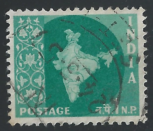 India #275 1np Map of India | Asia - India, General Issue Stamp / HipStamp
