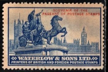 1928 Great Britain Poster Stamp Waterlow & Sons Ltd. Souvenir Of The ...