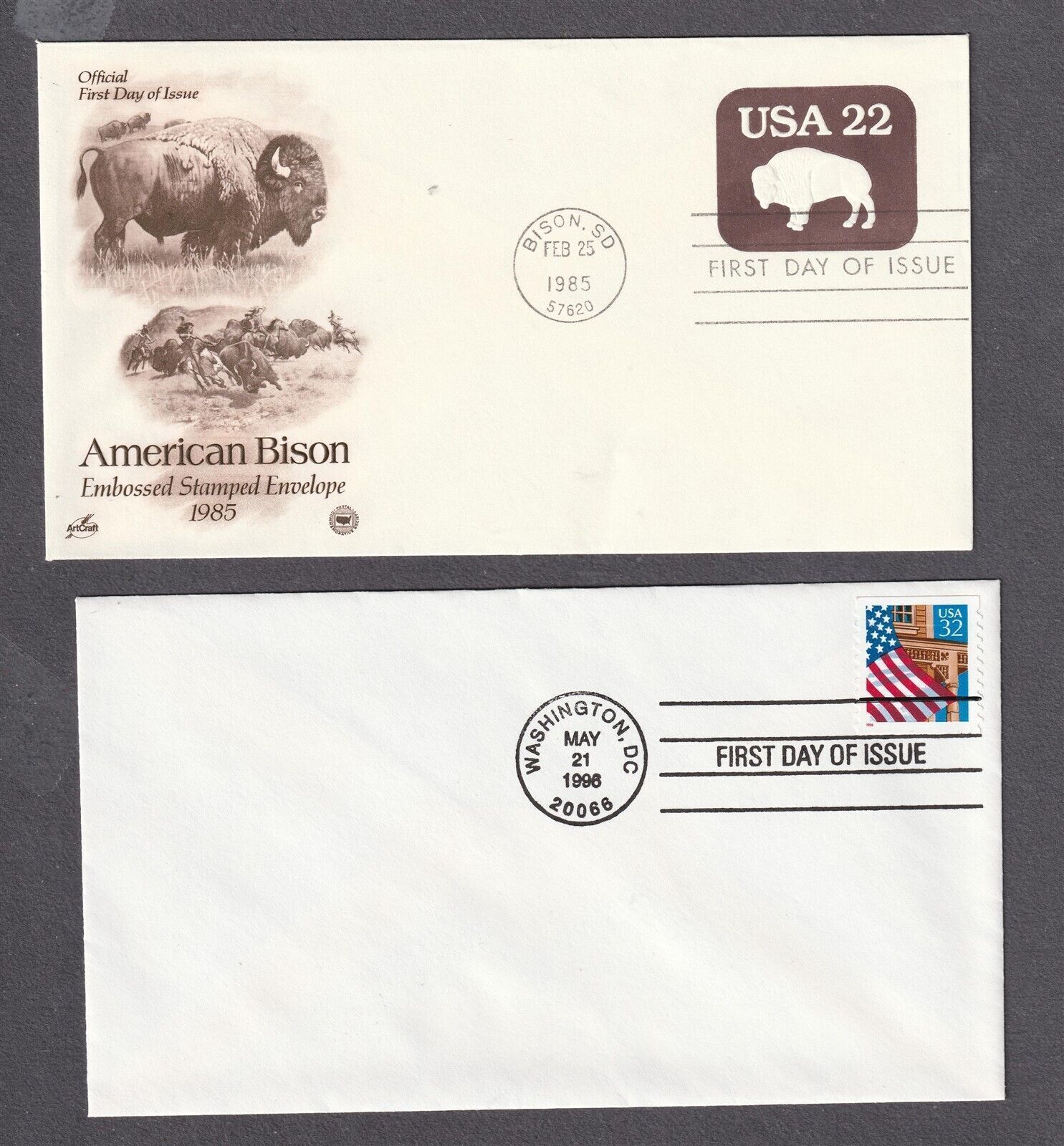 FDC Lot (6) US 2052, US 2907, US 3012, U 3107, U608, US 2915a AA ...