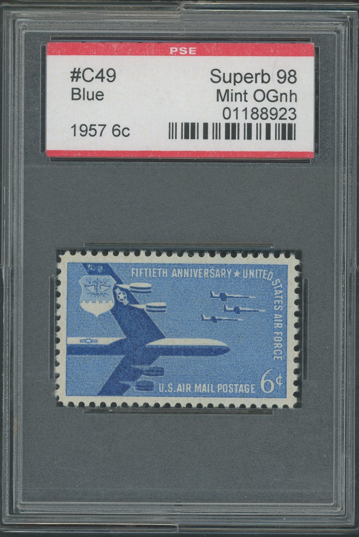 USA C49 - Air Force Anniv Airmail - PSE Graded Slab: Superb 98 Mint ...