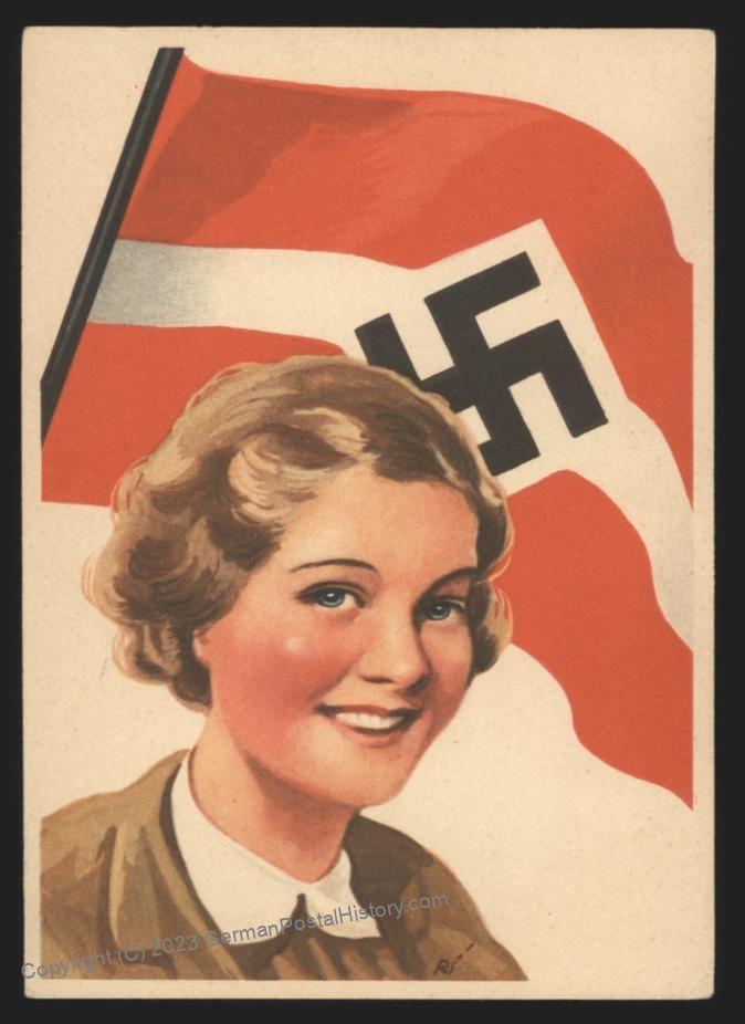 3rd Reich Germany HJ BDM Hitler Youth Girl USED Vienna Anschluss 112606 ...