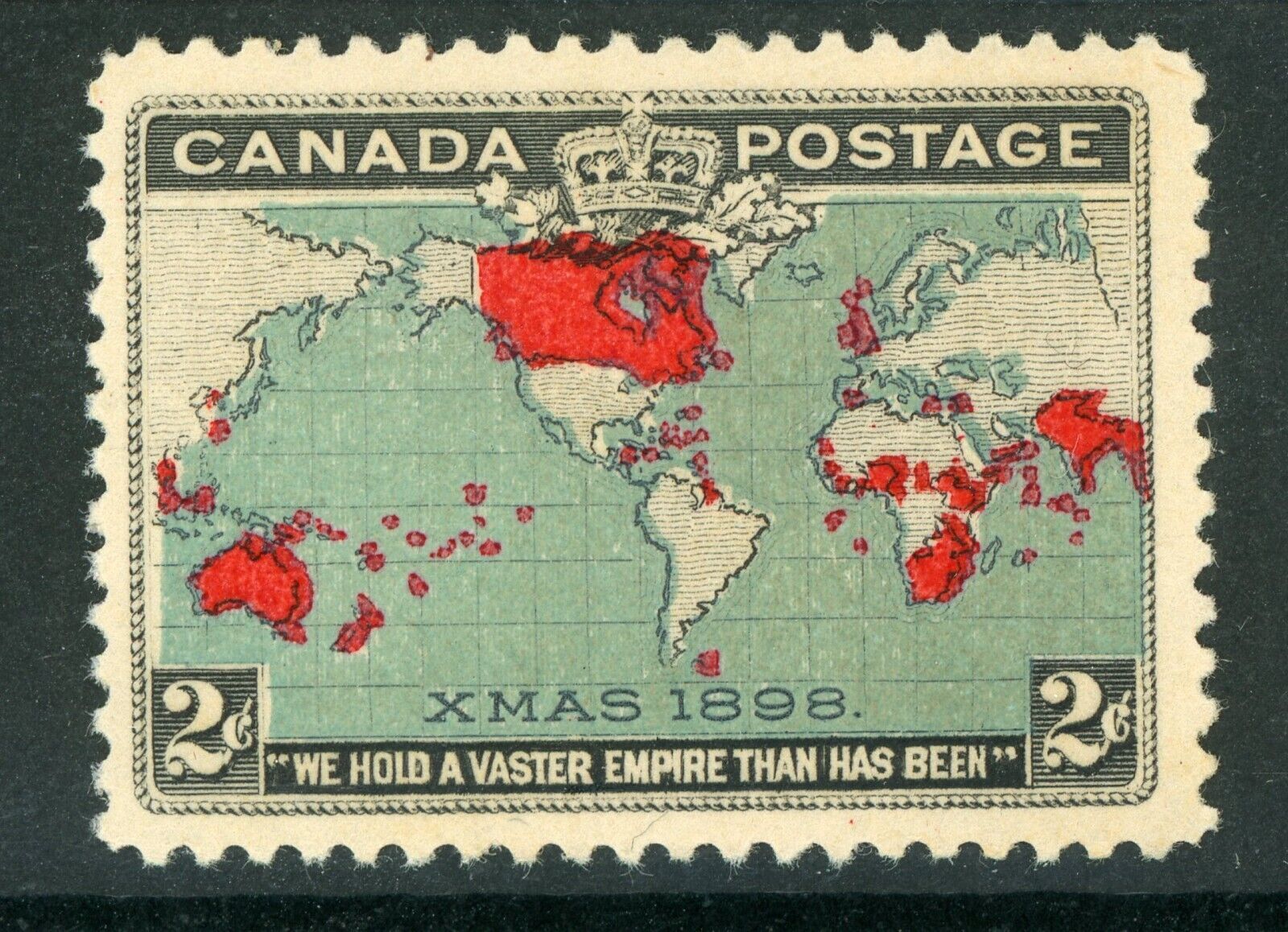 Canada 1898 Penny Post Christmas Map Scott #86 Blue MNH G156 | Canada ...