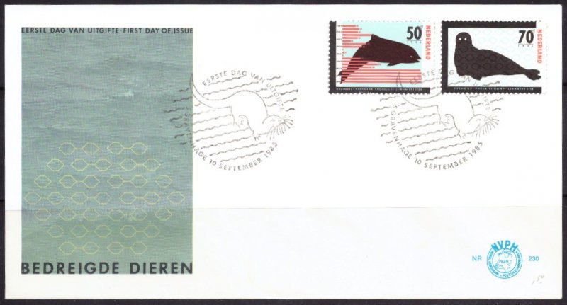 F1417 NETHERLANDS FDC # 674, 675 Wildlife Conservation | Europe ...