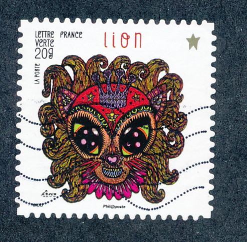 France 2014 Scott 4558 used - Zodiac signs, Leo , Lion | Europe ...
