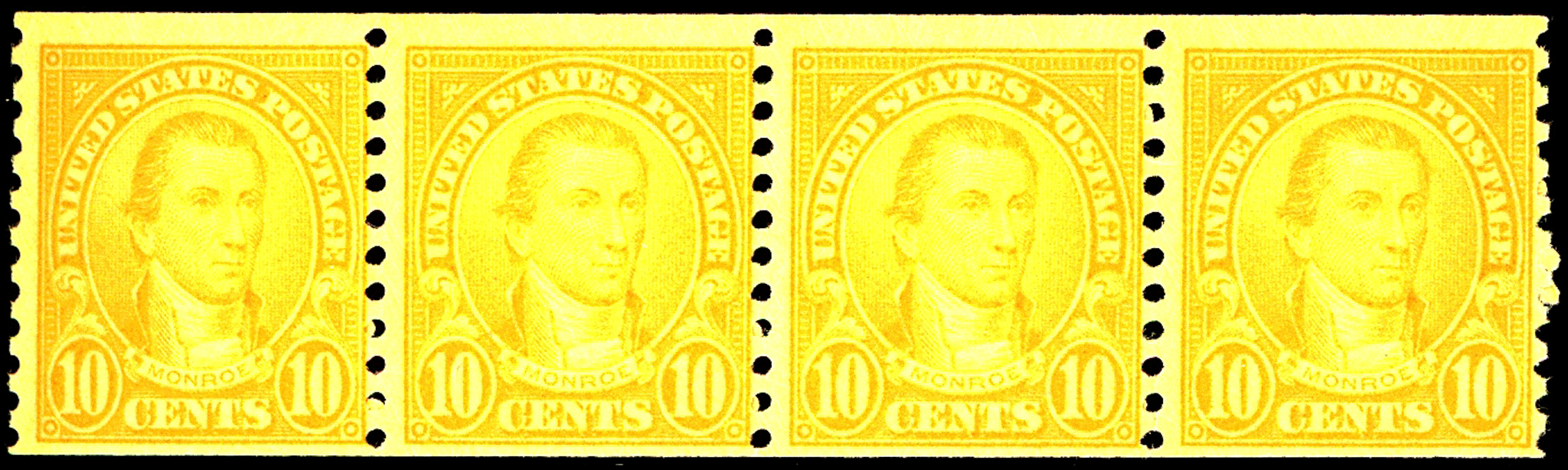 U.S. #603 Mint Strip of 4 OG NH | United States, General Issue Stamp ...