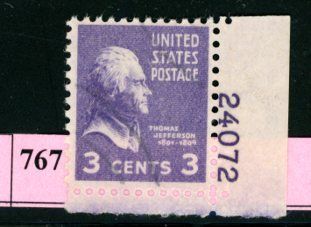 PKStamps - USA - 807 - Used - Plate Number Single #21-767 | United ...