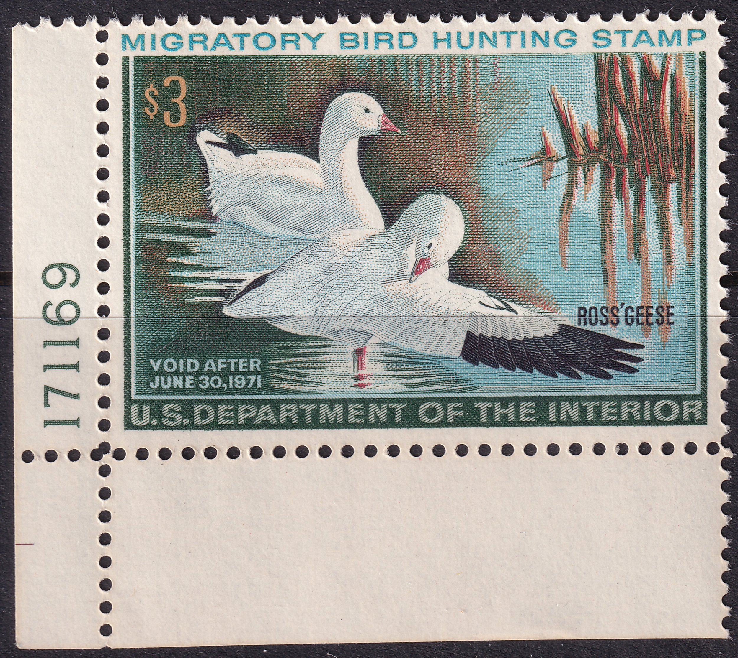 #RW37 Mint NH, VF, Plate number single (CV $65 - ID30940) - Joseph Luft ...