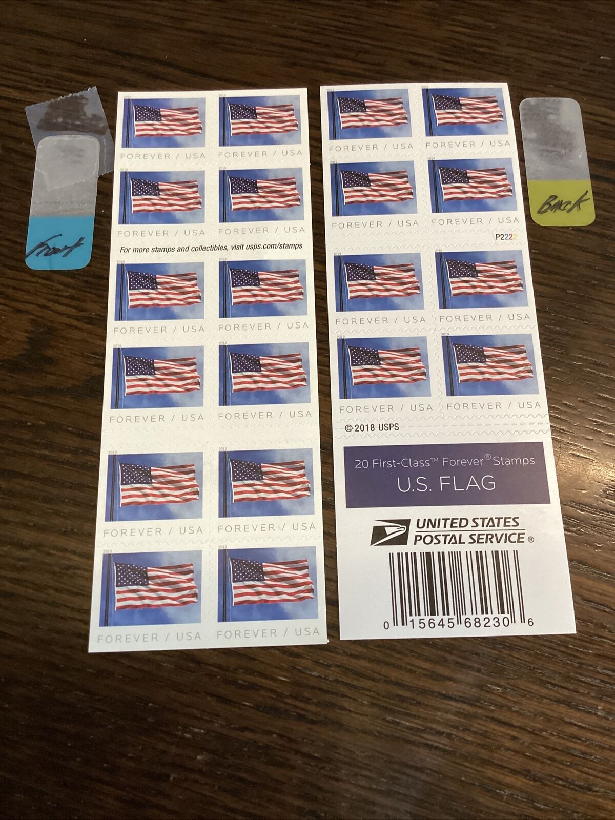 Scott#5344a FLAG (APU Plate P2222) Booklet Pane Of 20 Forever Stamps ...