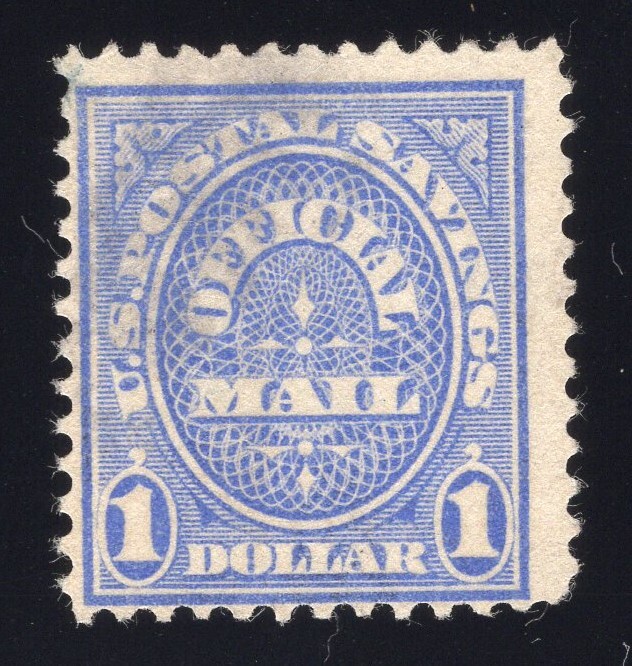 US# O123 - $1.00 - Ultramarine - Official Postal Savings Mail - Light ...