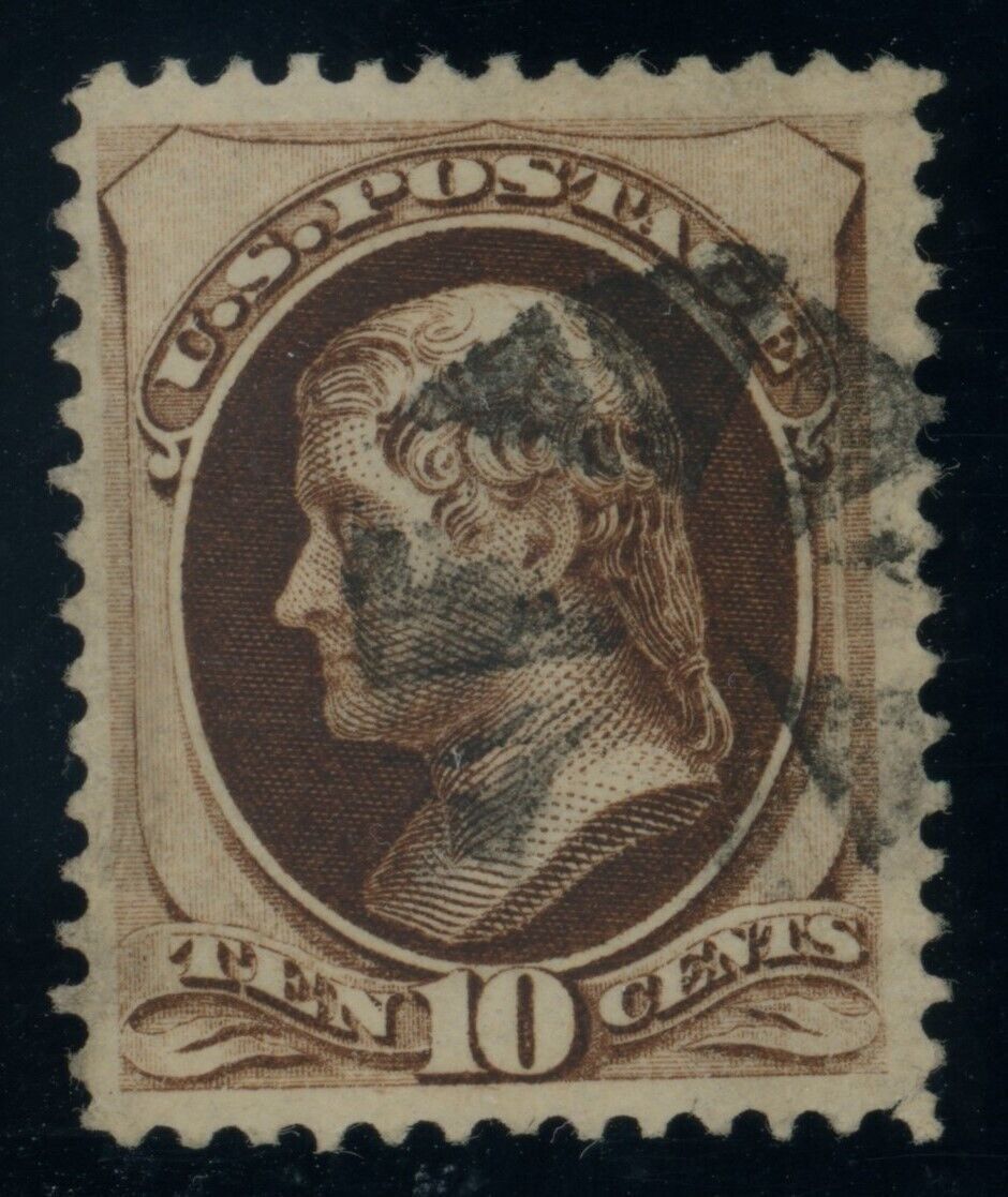 US Stamp #161 Jefferson 10c - PSE Cert - Used - See Description ...