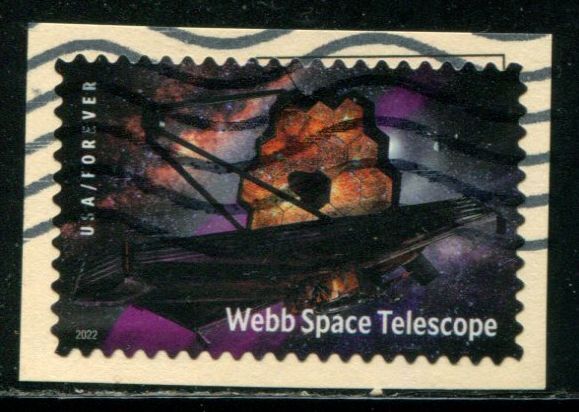 5720 US (60c) James Webb Space Telescope SA, used on paper | United ...