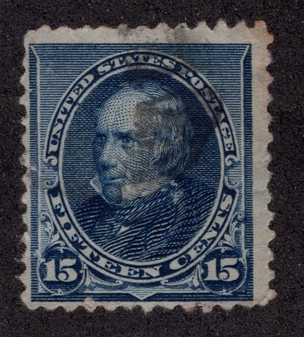 US #227 Fifteen Cent Clay *Minor Fault* ~jm-0249 | United States ...