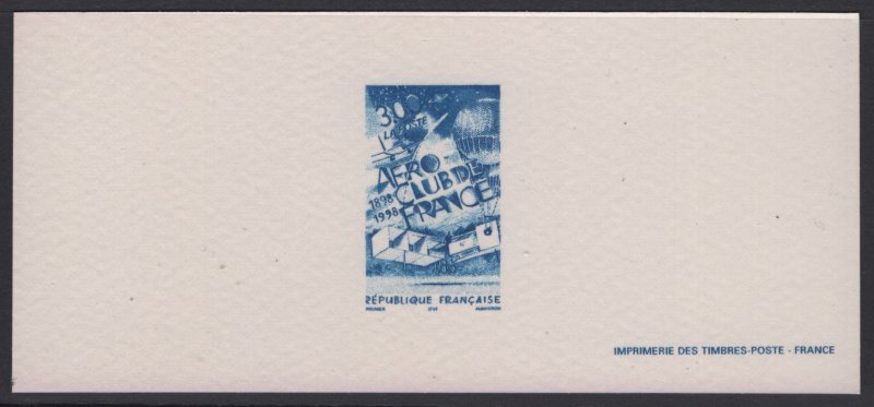 France 1998 Sc 2667 Aero Club of France Centenary La Poste Engraving ...