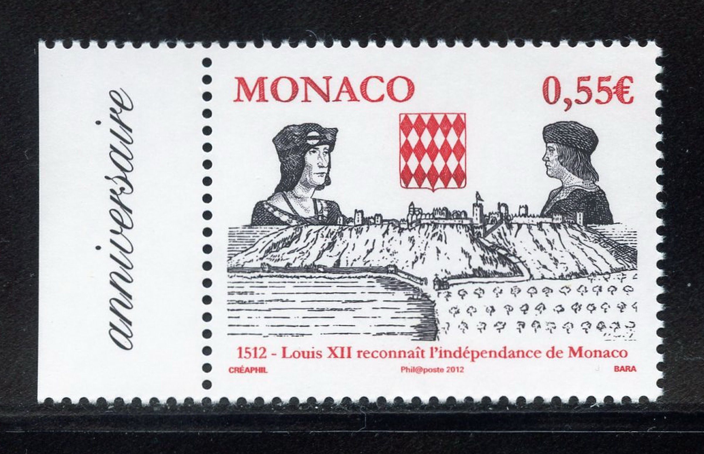 Monaco 2668 MNH, 500th. Anniv. of Monaco's Independence from France ...