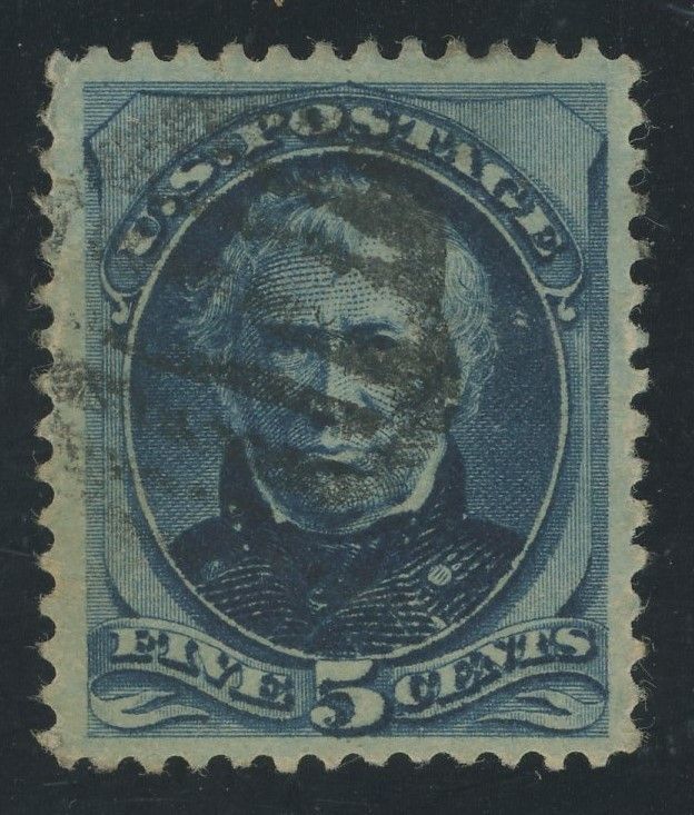 USA 185 - 5 cent Taylor - Soft Porous Paper - XF Used with circle of ...