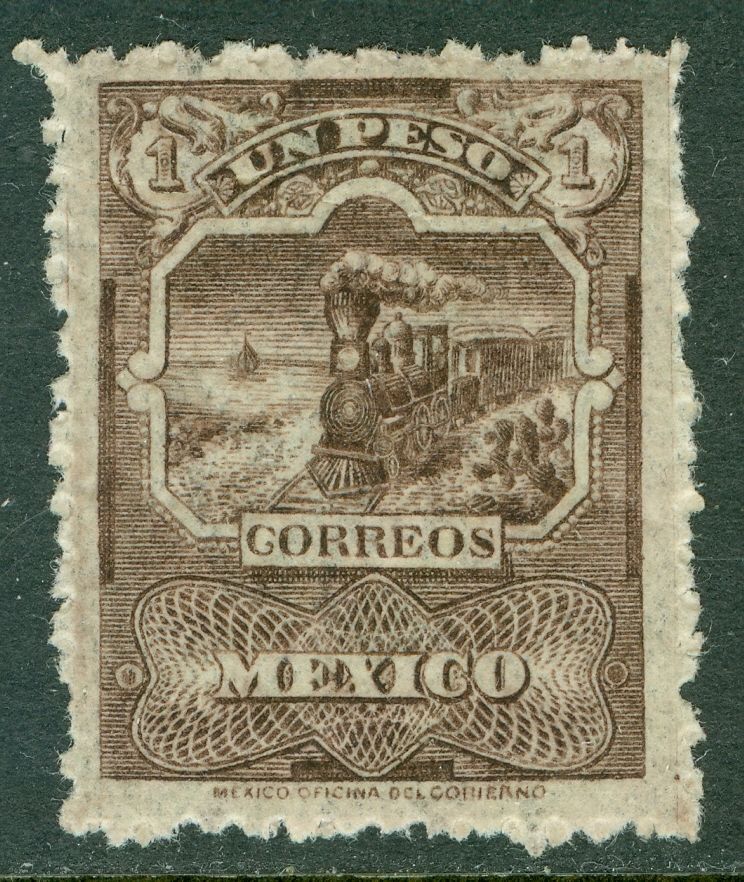 MEXICO : 1897-8. Scott #278 Trains. An Incredible stamp, Inverted ...