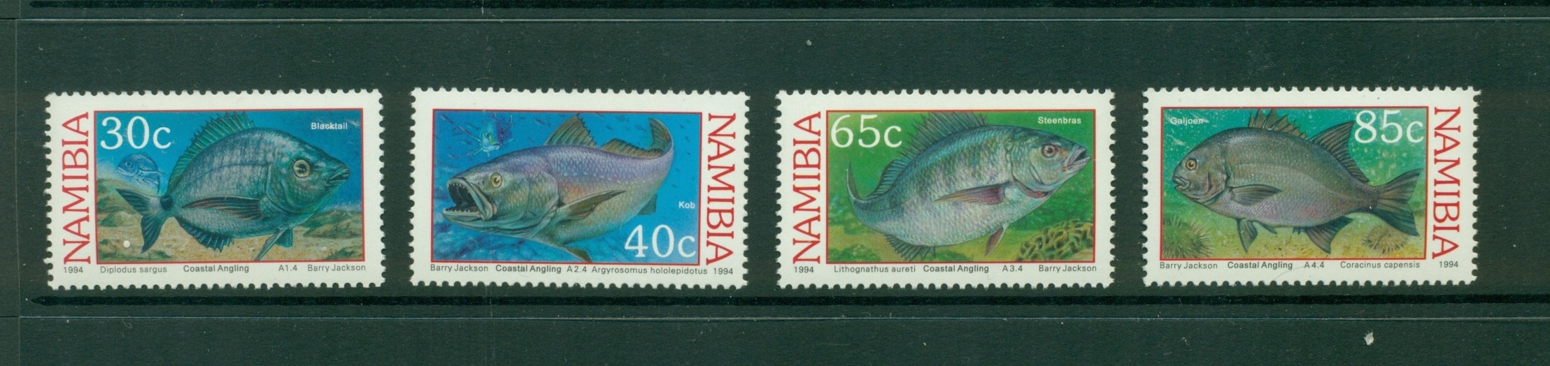 Namibia #755-59 (1994 Coastal Fish set) VFMNH CV $1.80 | Africa ...