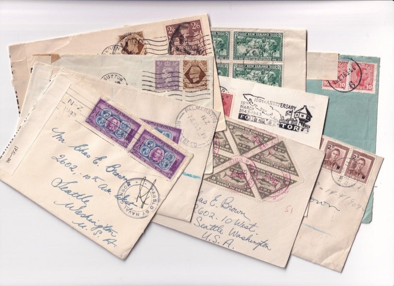 9 WW2 Censored Covers (F31497) | United States, Stamp / HipStamp