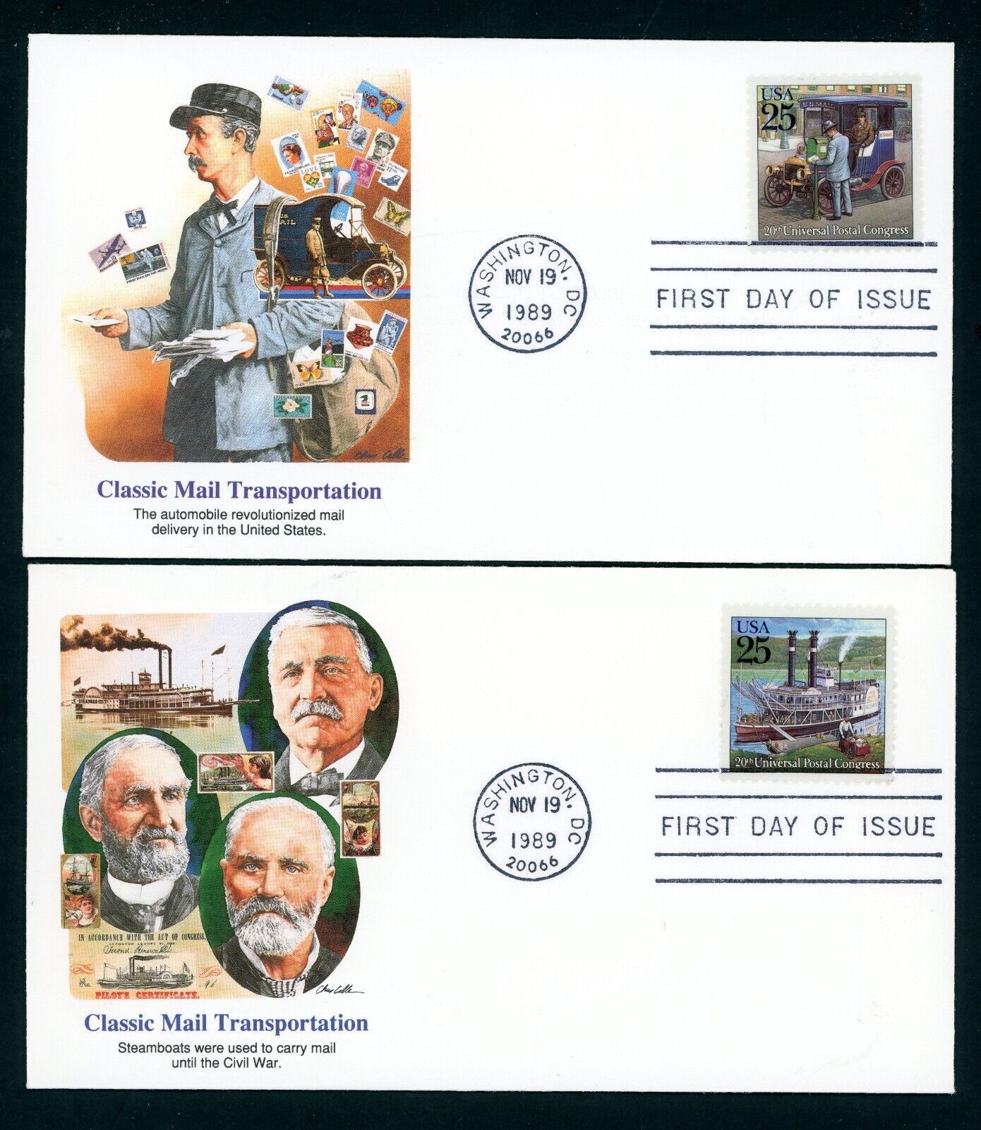 US SC #2434-2437, 2434a-2437a 20th UPU Congress - Traditional Mail ...