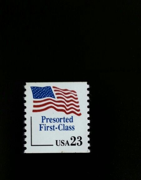 1991 23c American Flag, Coil, Presorted First-Class Scott 2605 Mint F ...