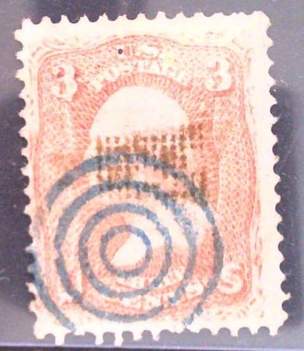 Scott #94 - VG - 3c Red - Washington - F-Grill - Used Ultramarine ...