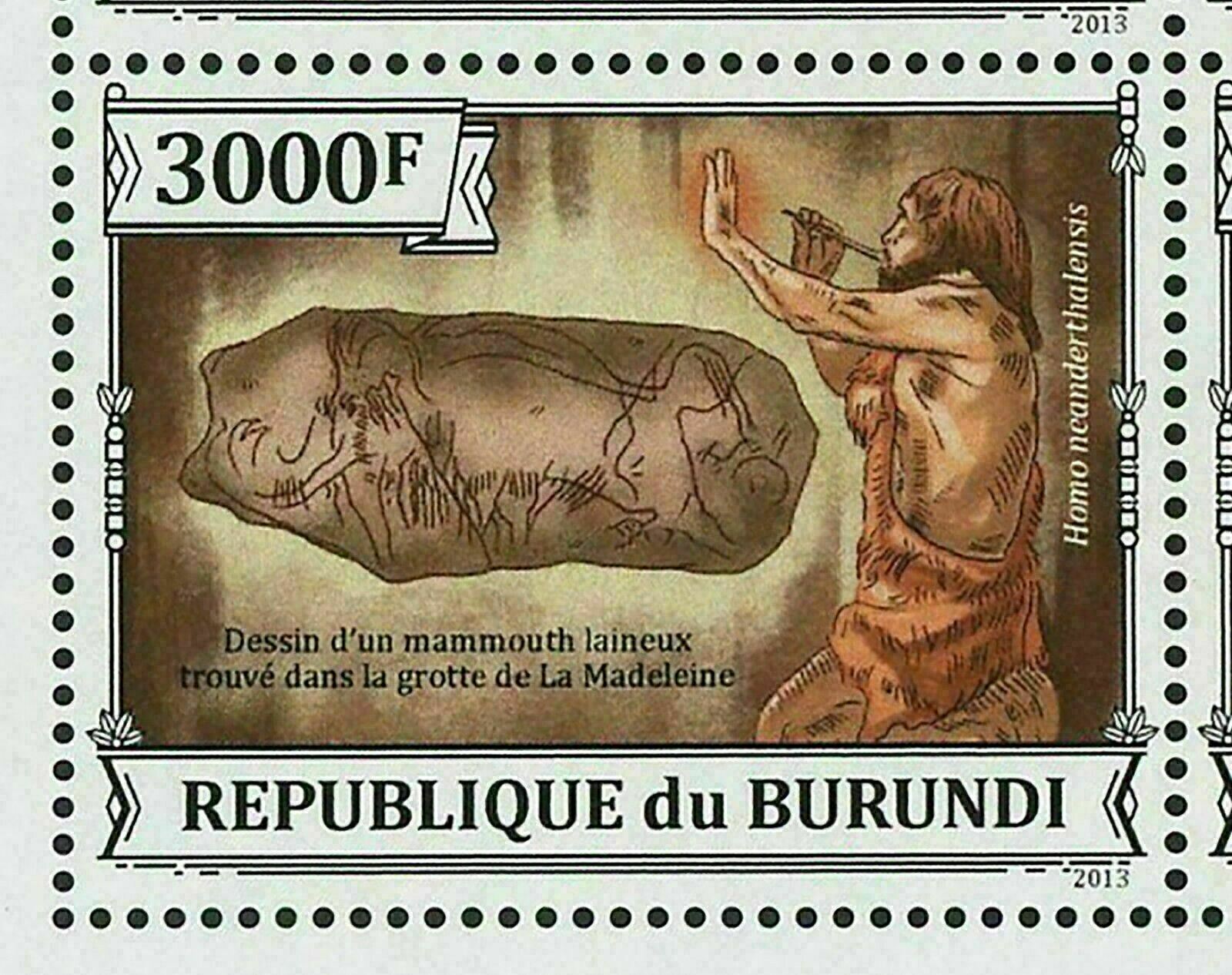 Prehistoric Humans Stamp Homo Erectus Homo Floresiensis S/S MNH #3253 ...