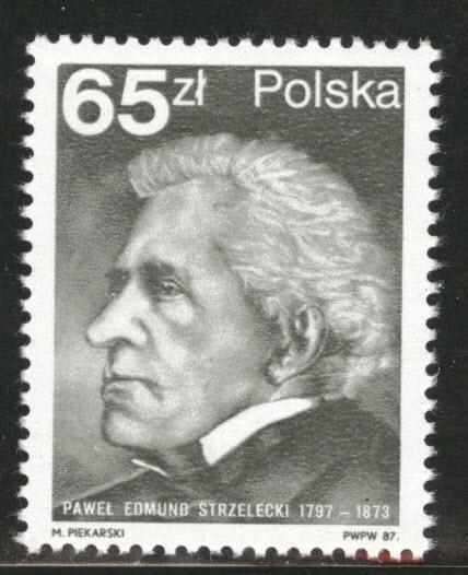 Poland Scott 2796 MNH** 1987 Pawel Edmund Strzelecki / HipStamp
