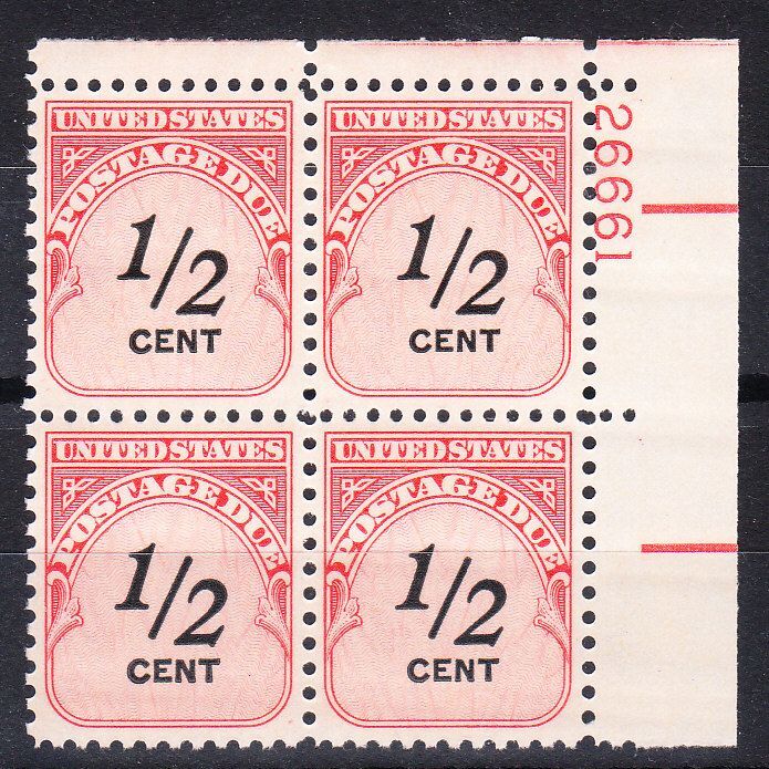 MOstamps - US Scott #J88 Mint OG NH Plate Block of 4 - Lot # HS-F970 ...