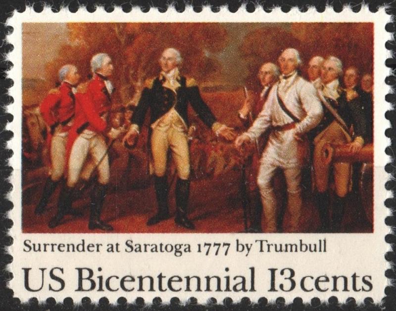 SC#1728 13¢ American Bicentennial: Surrender at Saratoga by Trumbull ...