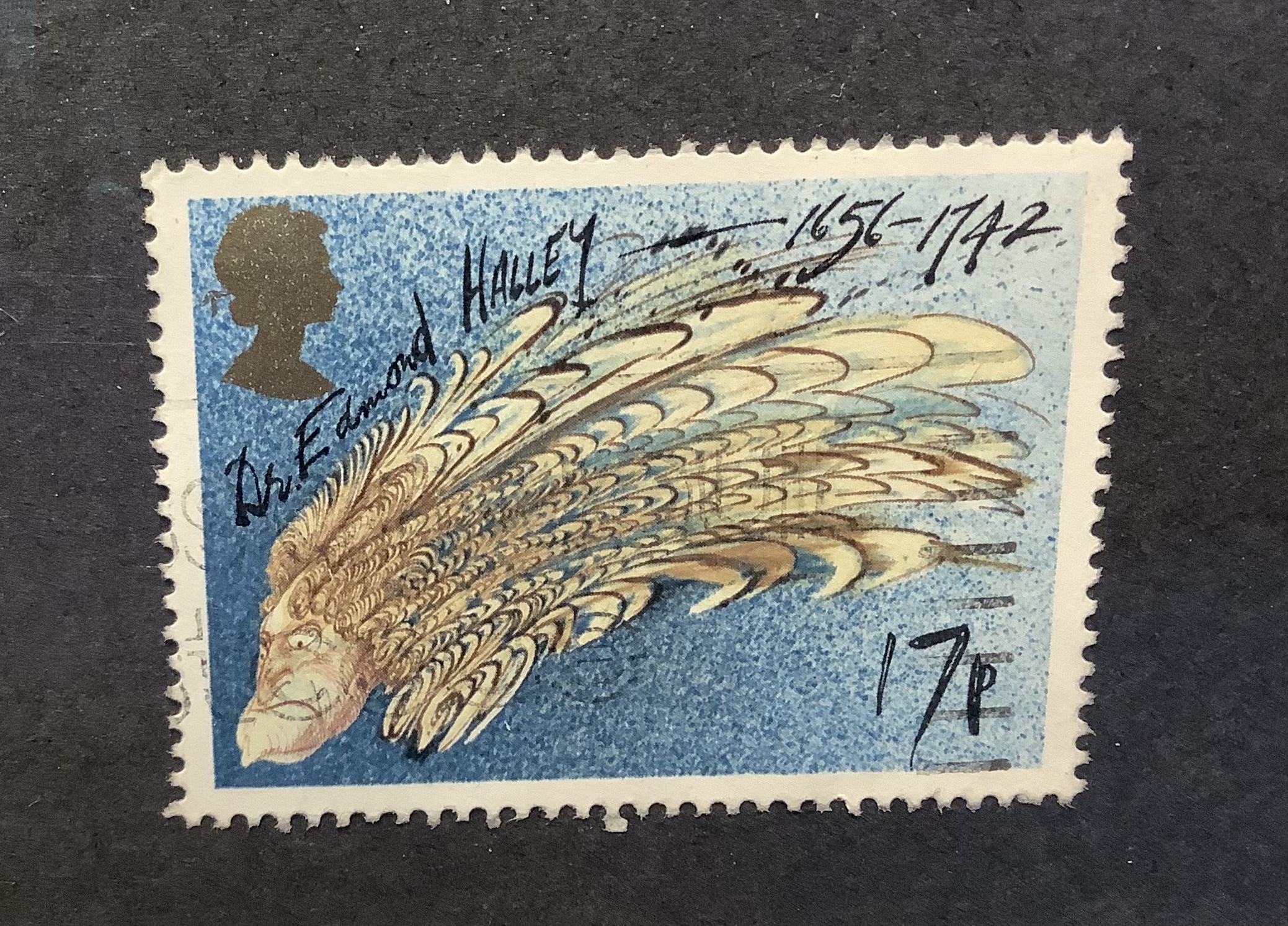 Great Britain 1986 - Scott 1133 used - 17p, Halley's Comet | Great ...