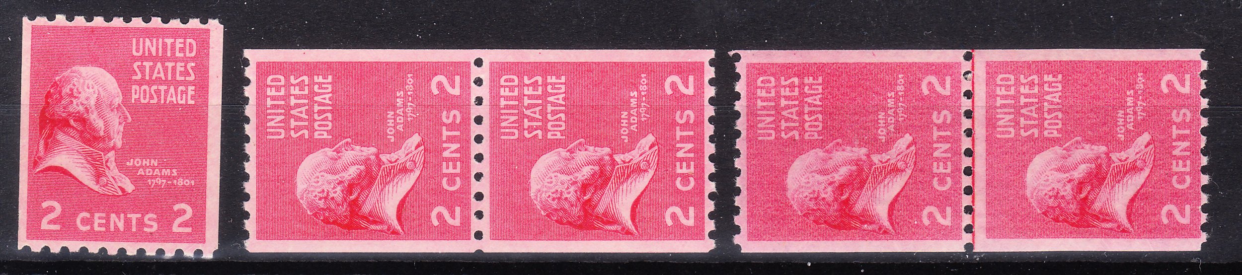 MOstamps - US #850 Mint OG NH Coil Single, Pair & Line Pair - Lot # DS ...