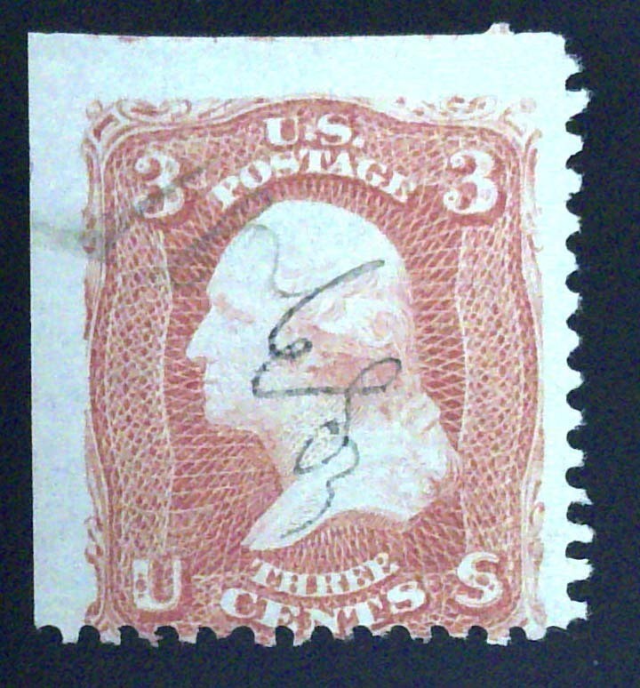 Scott #88a - VF - 3c Lake Red - Washington - E-Grill - Used - 1868 ...
