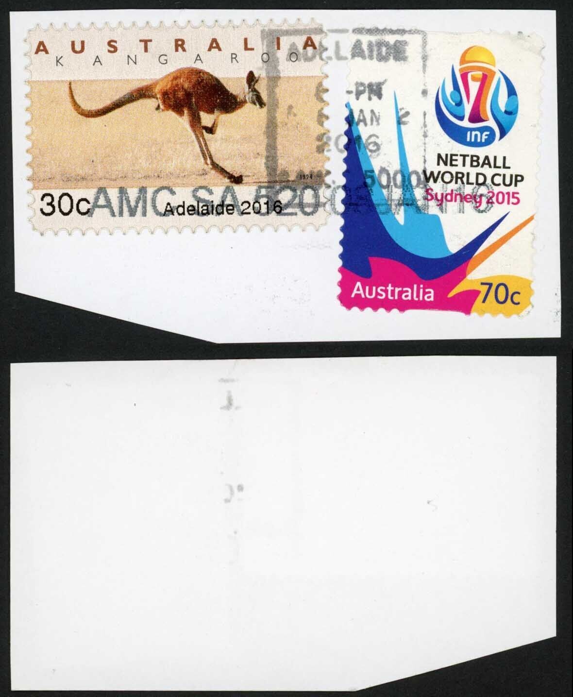 Australia Adelaide 2016 30c emergency issue commercially used on piece ...