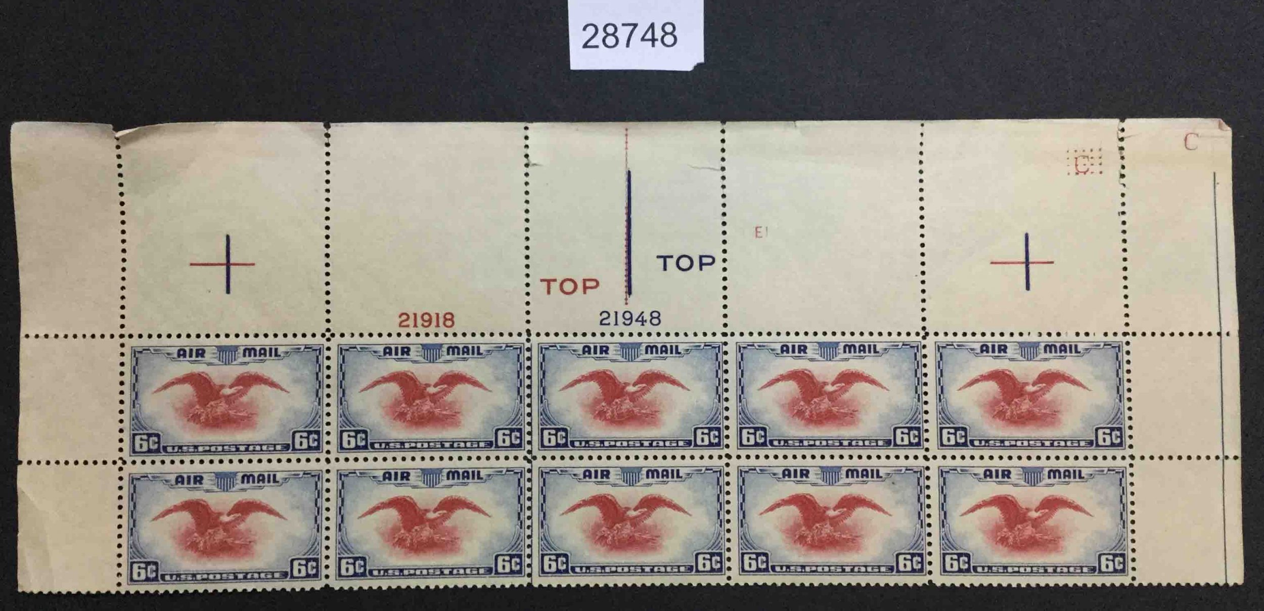 US Stamps #C23 Sheet Mint OG NH LOT #28748 | United States, Air Mail ...