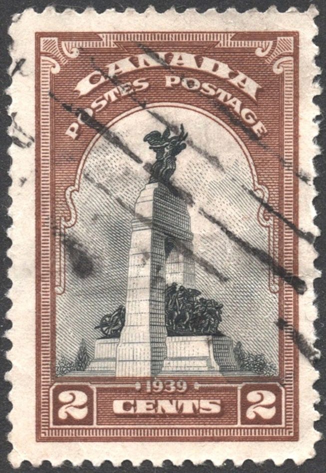 Canada SC#247 2¢ National War Memorial, Ottawa (1939) Used | Canada ...