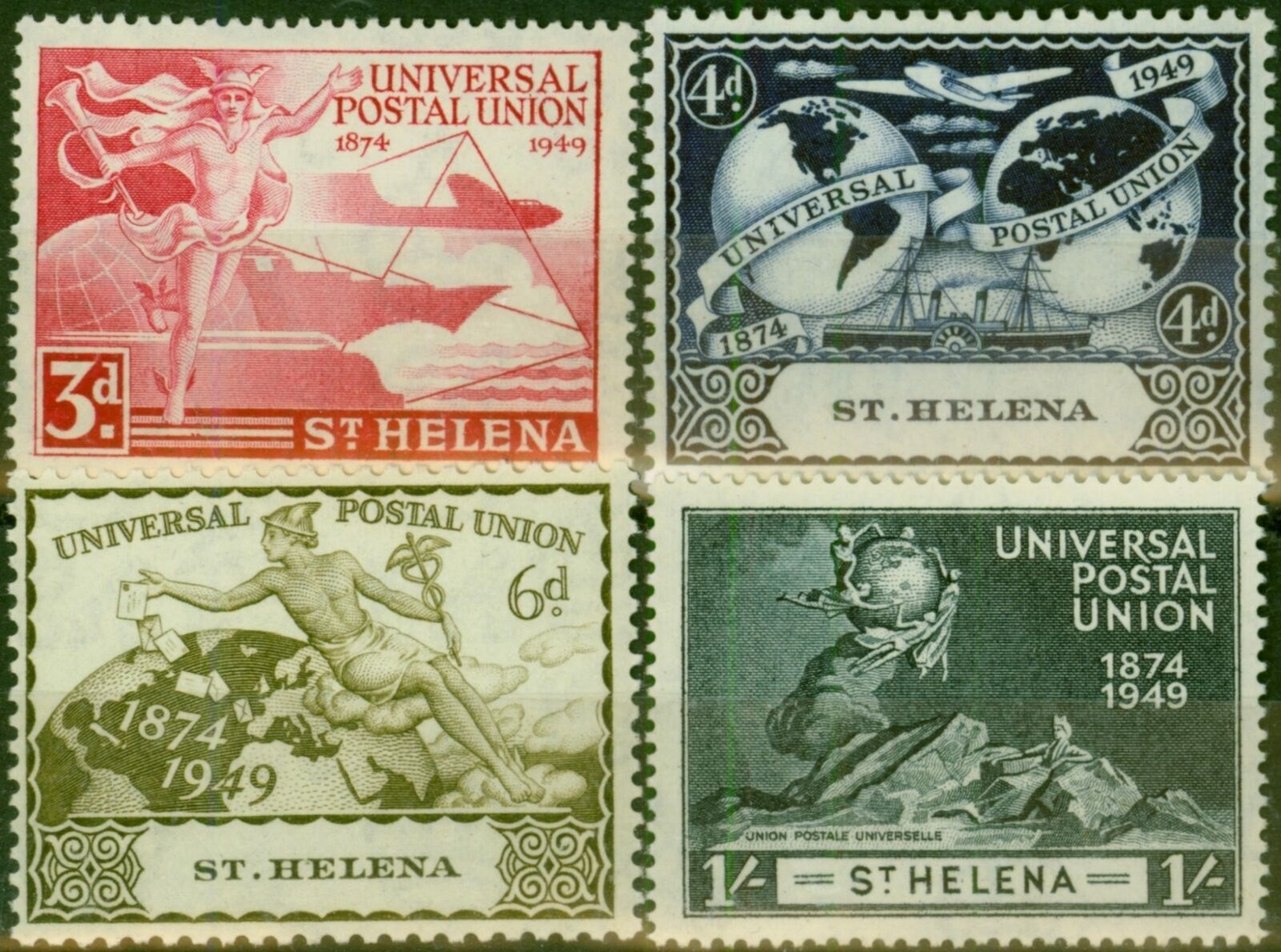 St Helena 1949 UPU Set of 4 SG145-148 Fine & Fresh MM | Worldwide ...