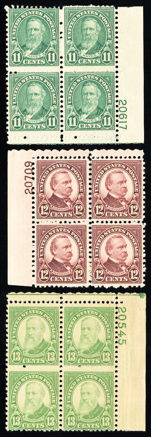 US Stamps # 692-4 MNH Fresh 3 Plate Blocks | United States, General ...