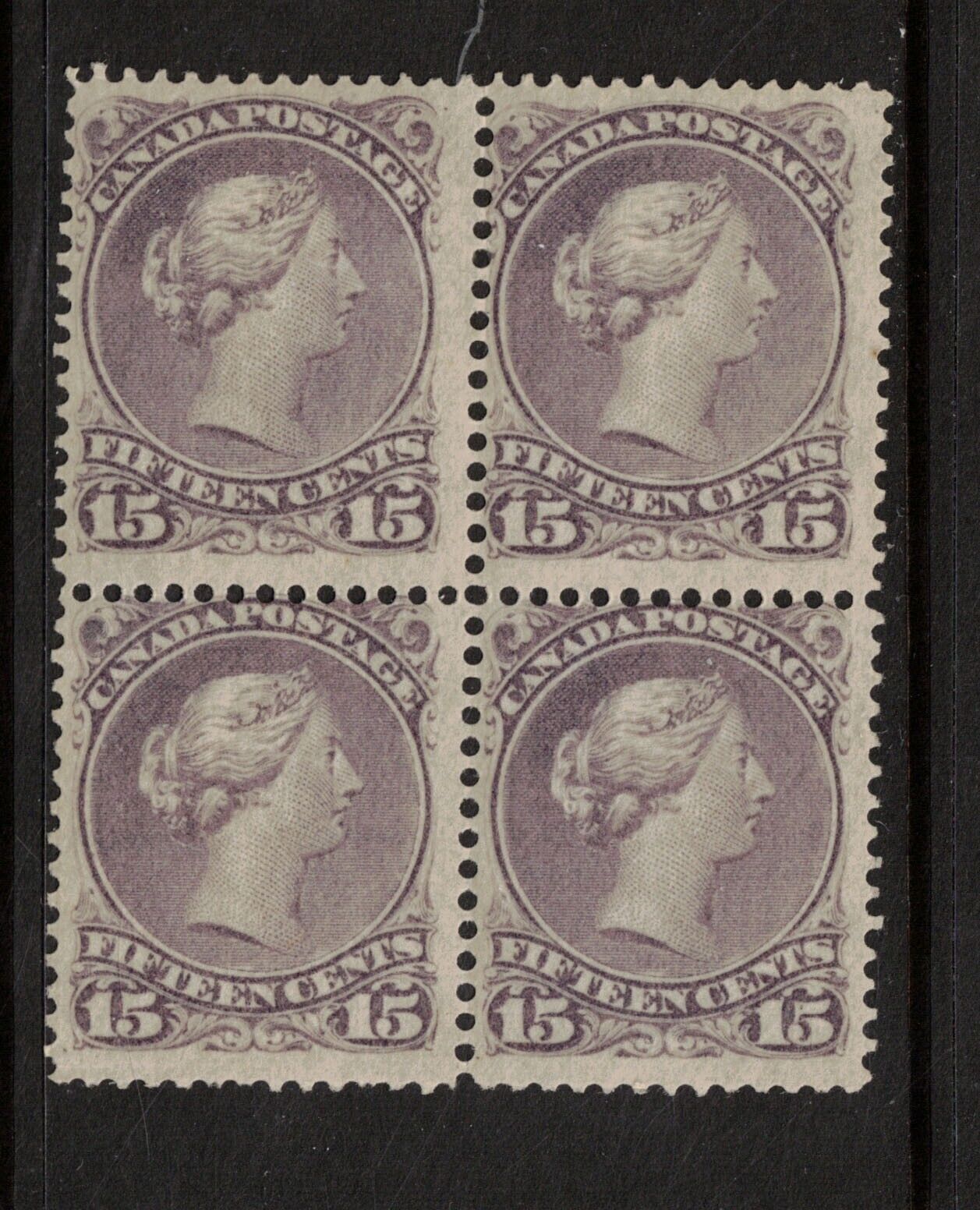 Canada #29i Mint Fine Block - Bottom Stamps Never Hinged Top Stamps ...