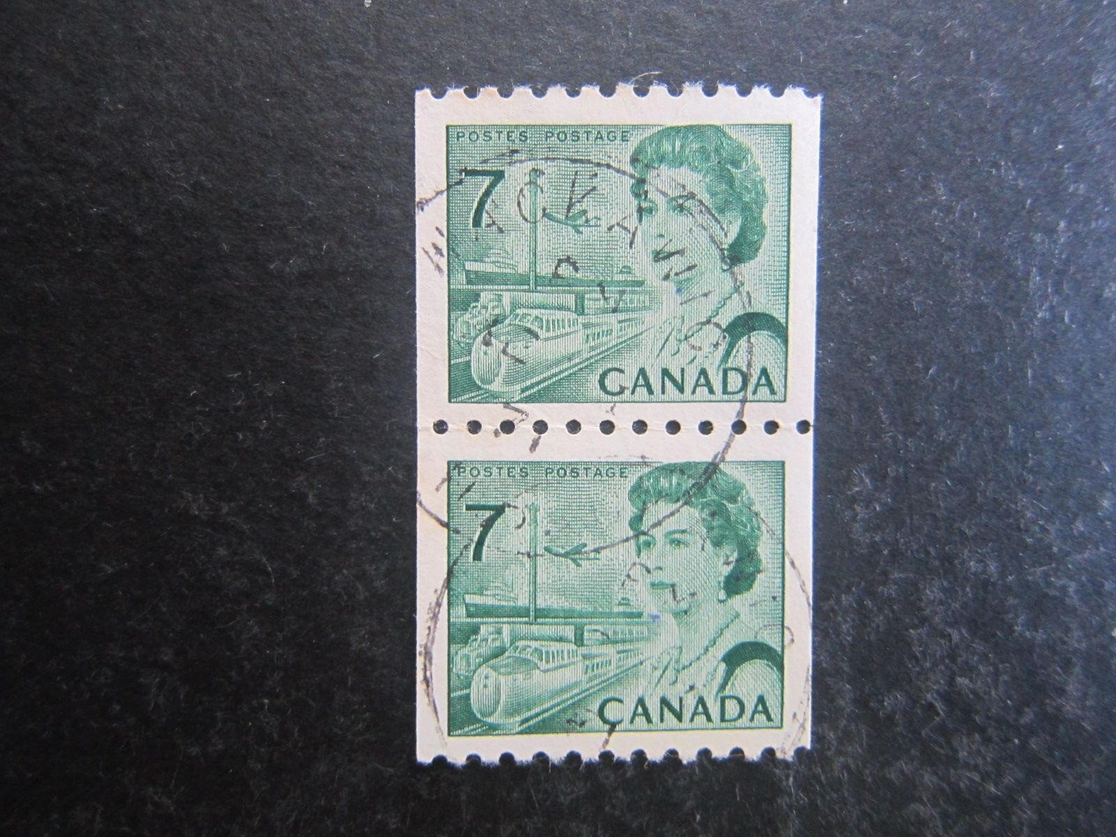 Canada #549 Pair Of Coils Centennial Definitive Nice stamps {ca473 ...