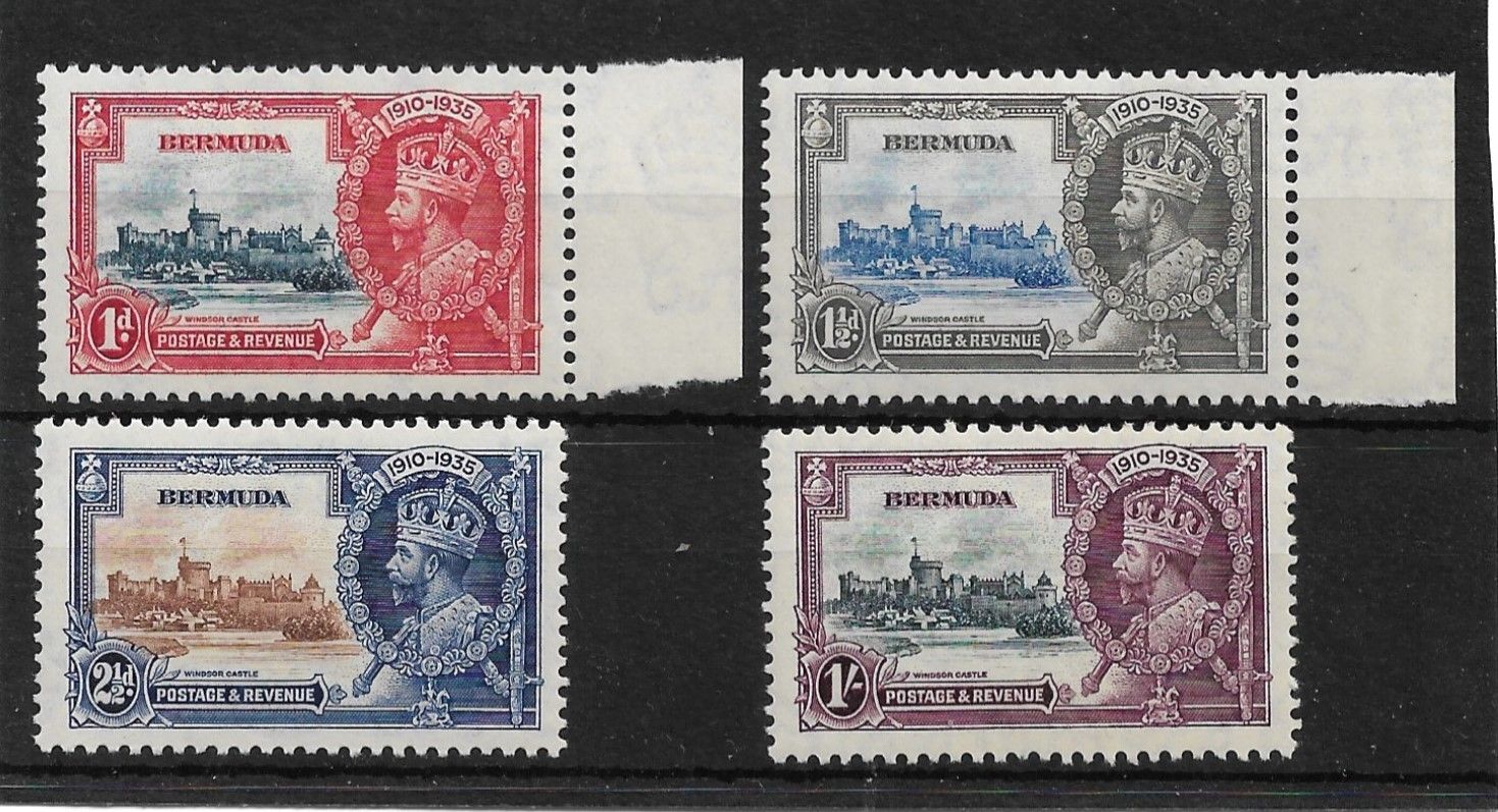 Bermuda 1935 Silver Jubilee SET Mint Lightly Hinged Cat £23 | Caribbean ...