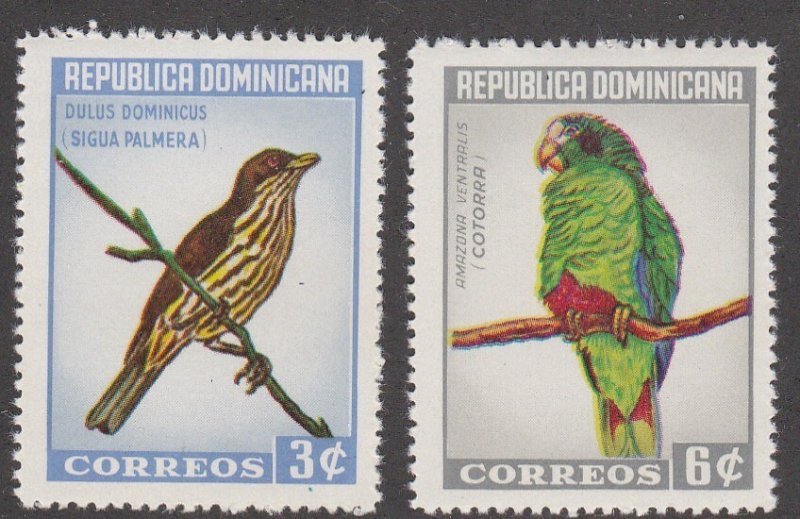 Dominican Republic # 596-597, Birds, Mint Hinged, 1/3 Cat. | Caribbean ...