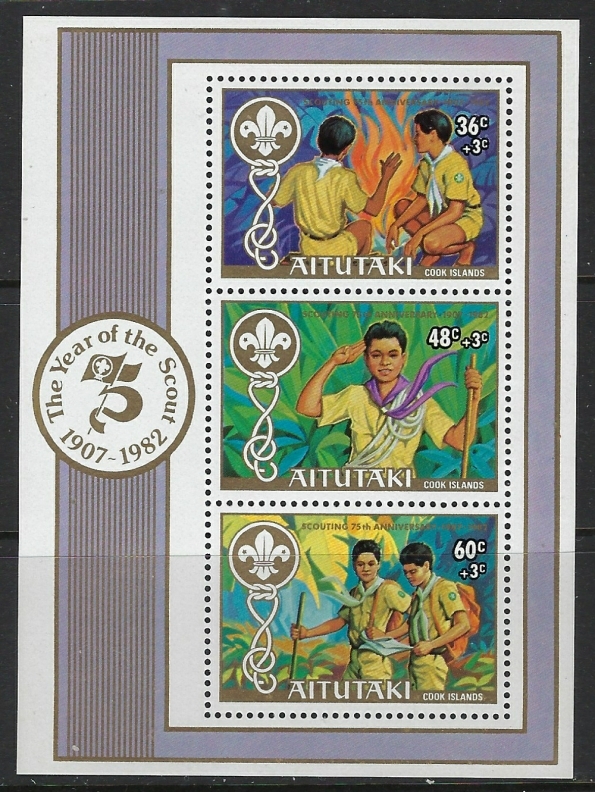 Aitutaki 283 MNH 1983 Boy Scouts (fe3137) | Australia & Oceania - Cook ...