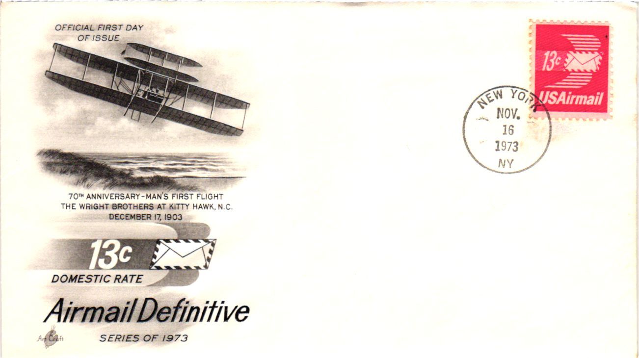 #C79 Winged Envelope Airmail – Artcraft Cachet | United States, Air ...