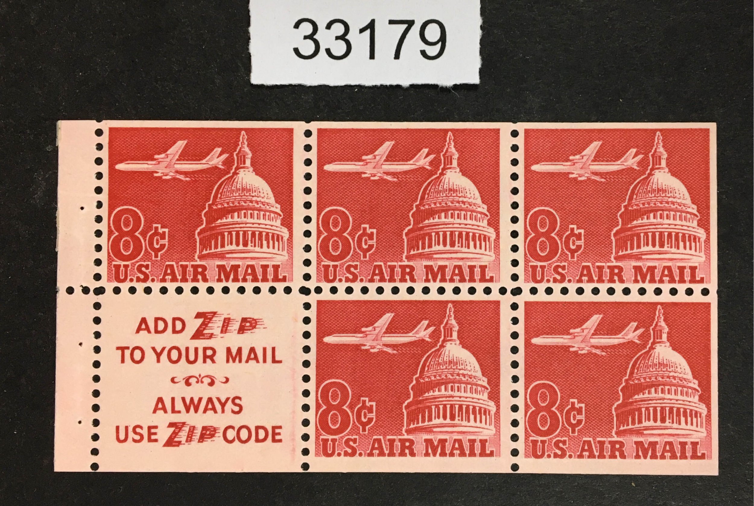 US Stamps # C64B Mint OG NH Slogan 3 Booklet LOT #33179 | United States ...
