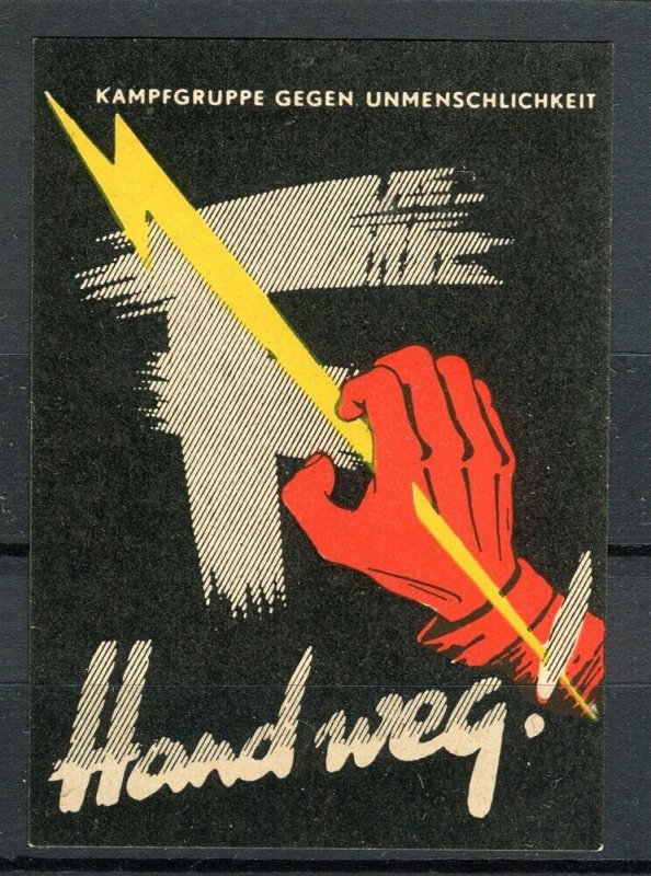 GERMANY 1930s early Illustrated Propaganda Special Poster Stamp ...