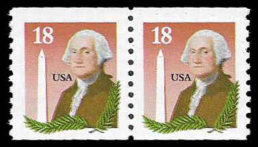 PCBstamps US #2149 Coil Pair 36c(2x18c)Washington, MNH, (9) | United ...